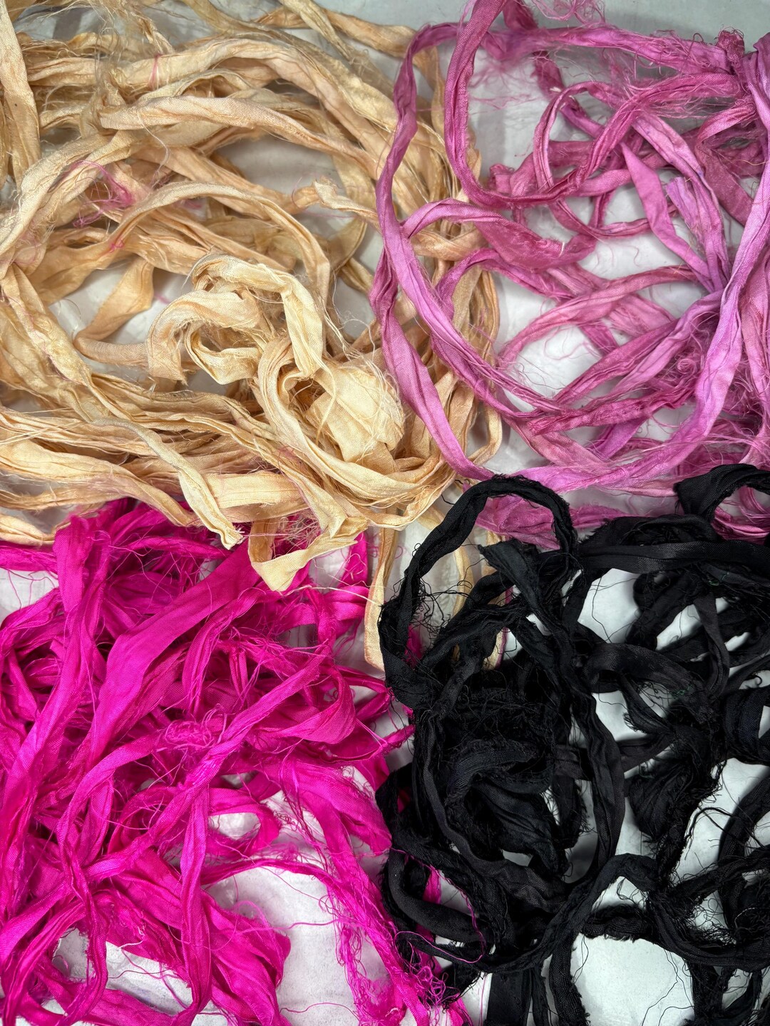 Scrap Bag of Sari Silk-1 1/2 Oz Bag of Recycled Sari Silk Bag 307 - Etsy