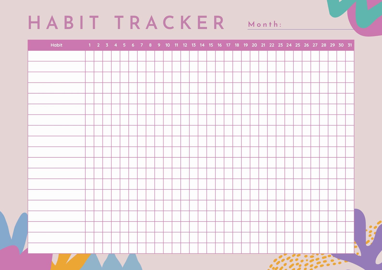 Habit Tracker & To-do List Bundle | Productivity Planner PDF + PNG ...