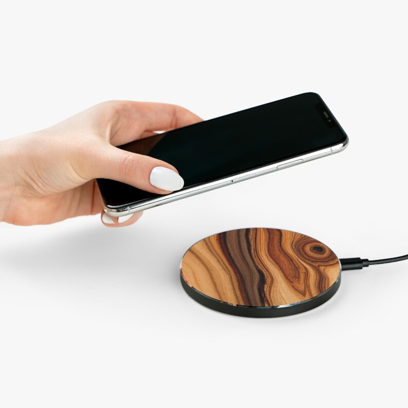 Wooden Wireless Charger, Personalized Tech Gift, Eco-friendly Gadget ...