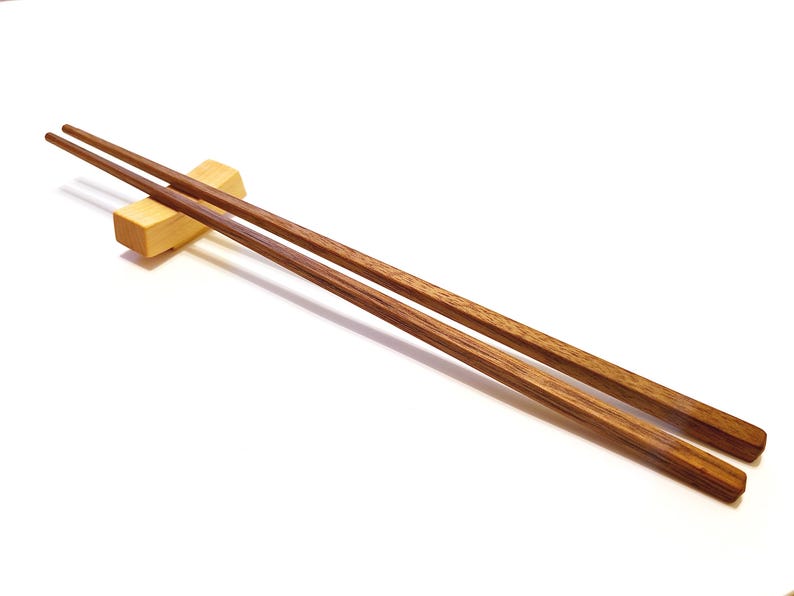 Walnut Chopsticks - Handmade Walnut Wood Chopstick Set. Unique Gift for ...
