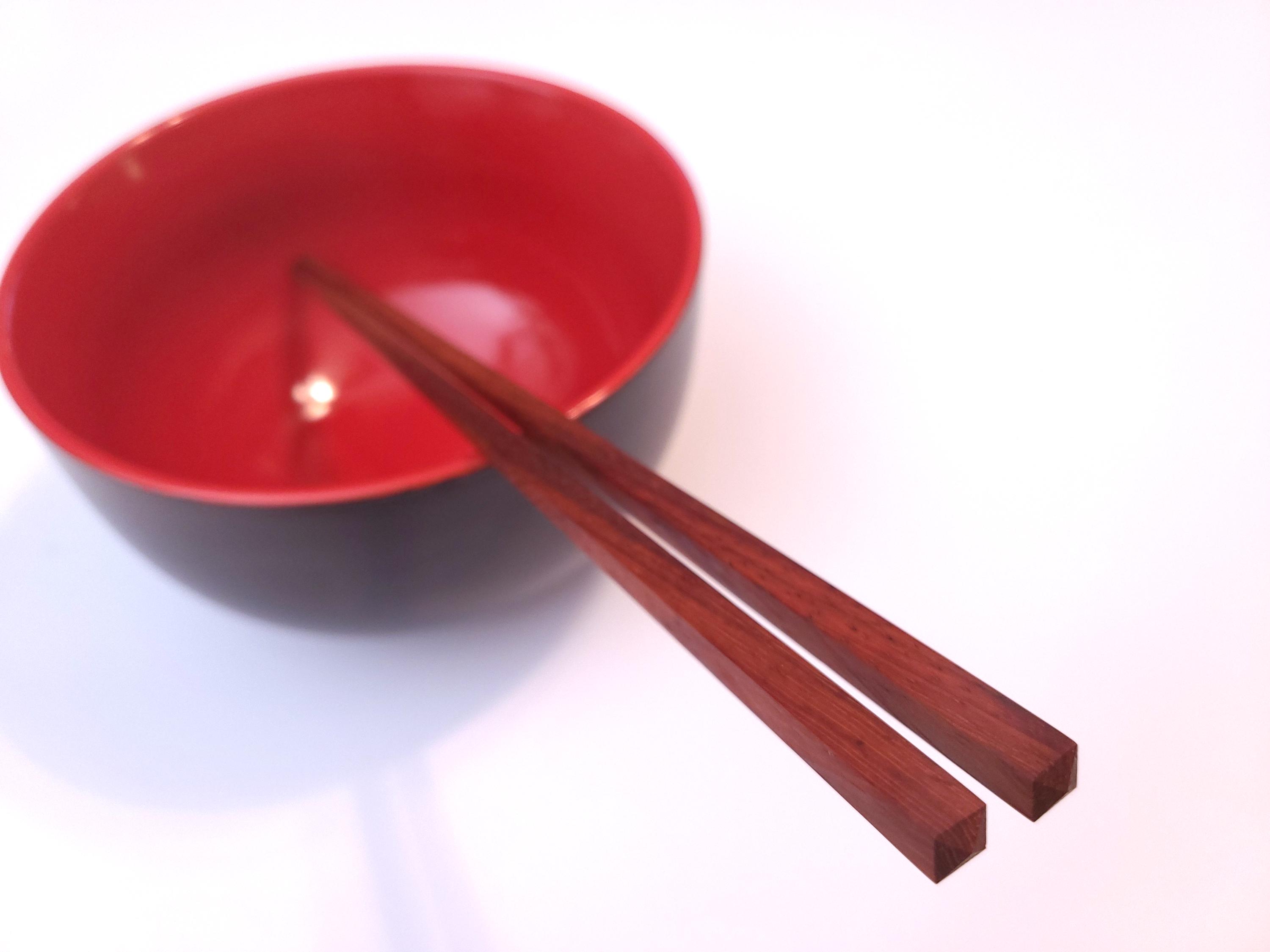 Padauk Chopsticks - Handmade Padauk Wood Chopstick Set. Unique Gift for ...