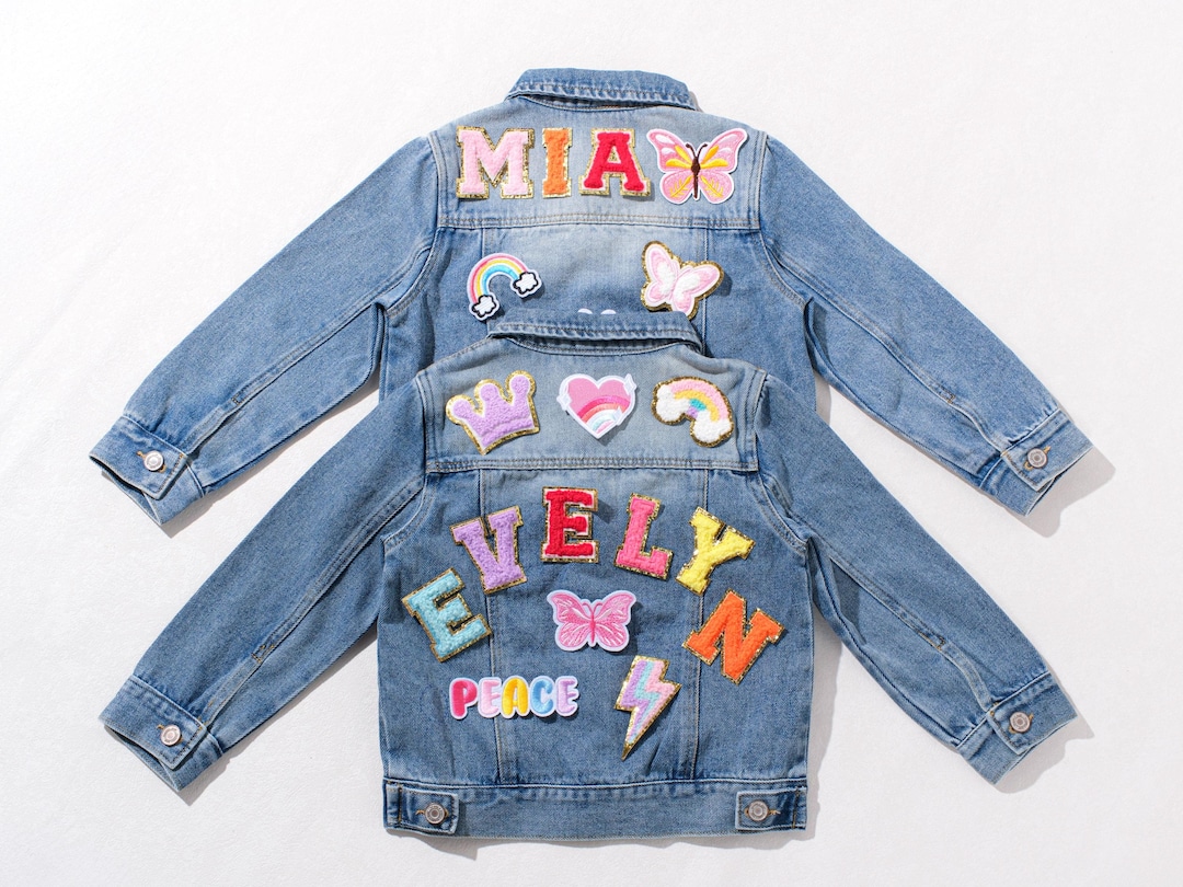 Personalized Baby Jacket | Custom Patch Design | Denim Outfit for ...