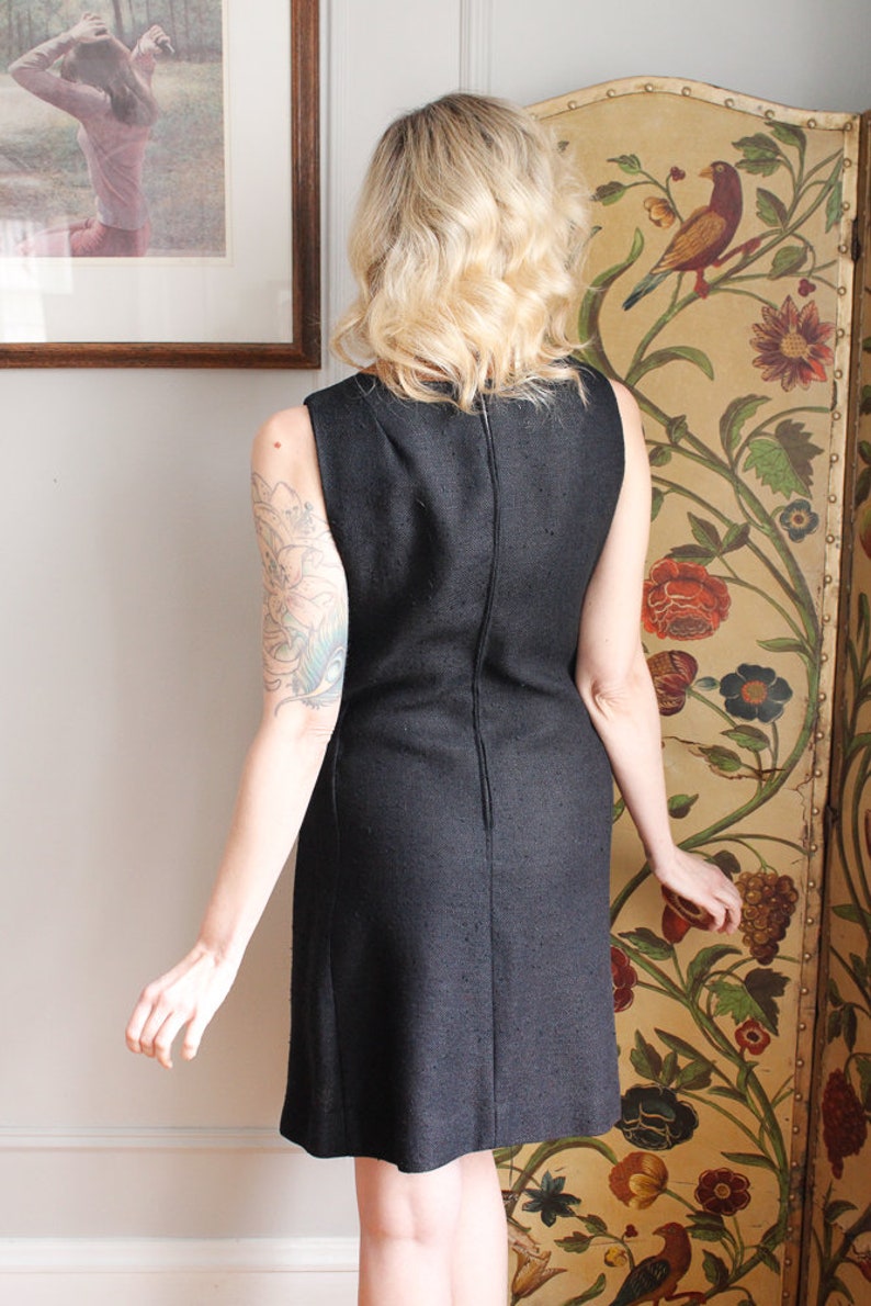 1960s Dress // Allison Ayres Shift Dress // Vintage Twill 60s - Etsy