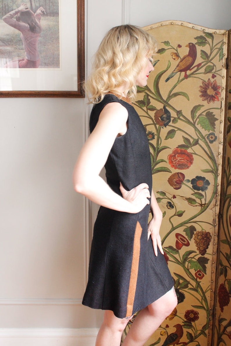 1960s Dress // Allison Ayres Shift Dress // Vintage Twill 60s - Etsy
