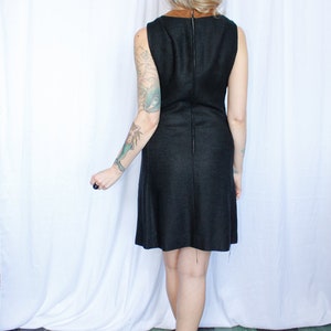 1960s Dress // Allison Ayres Shift Dress // Vintage Twill 60s Dress - Etsy