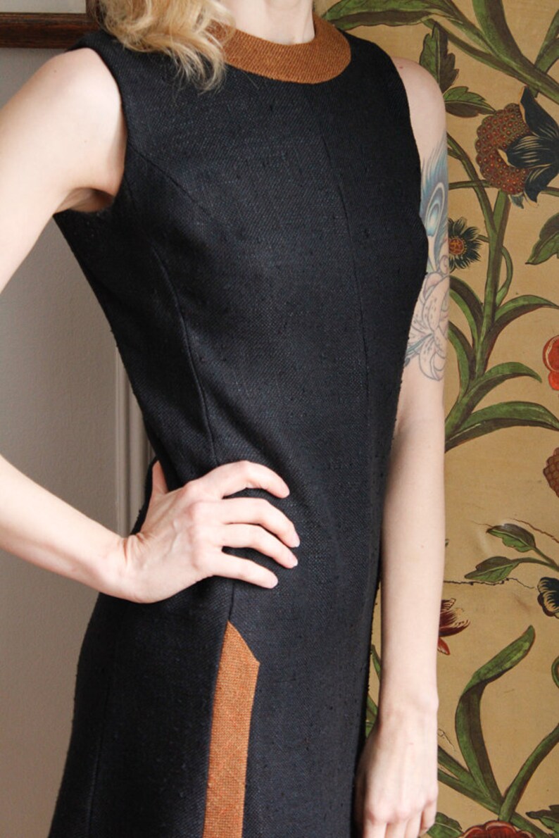 1960s Dress // Allison Ayres Shift Dress // Vintage Twill 60s - Etsy