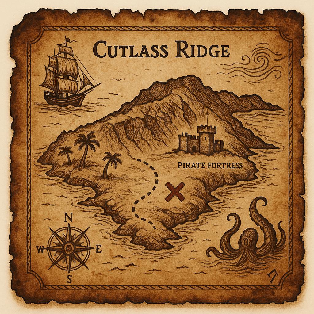 Vintage Pirate Treasure Map Bundle | Nautical Parchment (digital ...