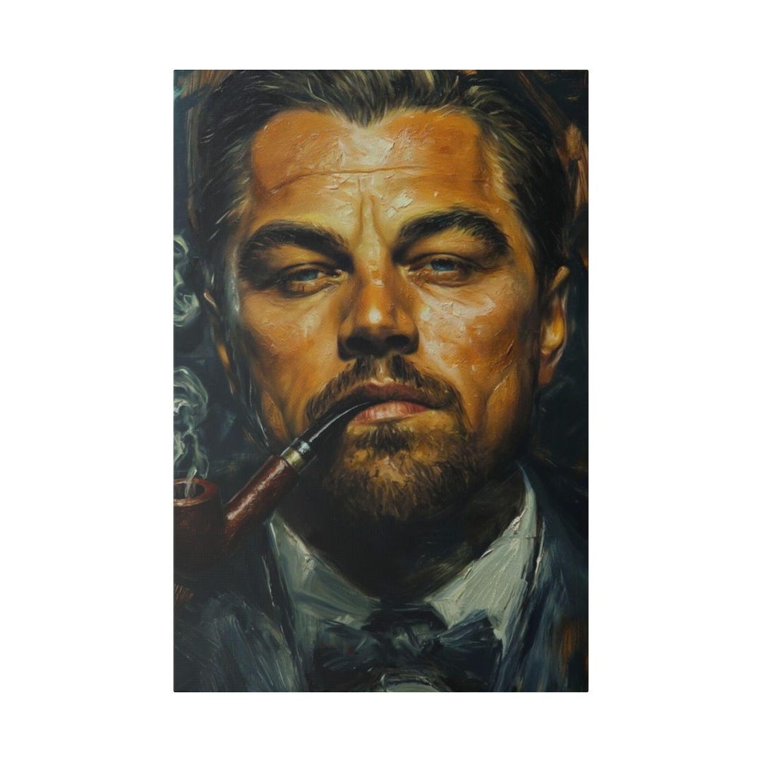 Canvas Art, Leonardo Dicaprio Wall Decor Print, Famous Actor Portrait ...