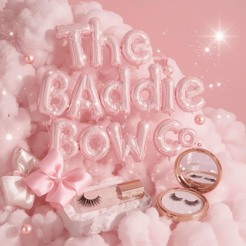 Custom Baddie Feminine Logo for Lash Techs | Luxe Girly Branding Design ...