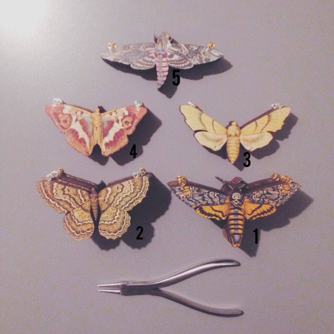 Death's Head Hawk Moth Pin | Etsy