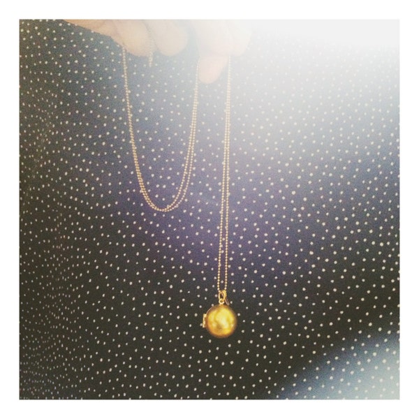 Long Locket Necklace - Etsy