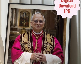 Pope Leo XIV Official Signature - Poster Digital - 4K Full HD Printable ...