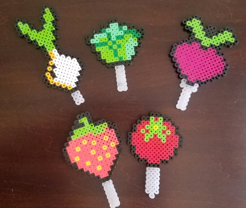 Perler Garden Vegetable Tags or Toy — Pattern - Etsy
