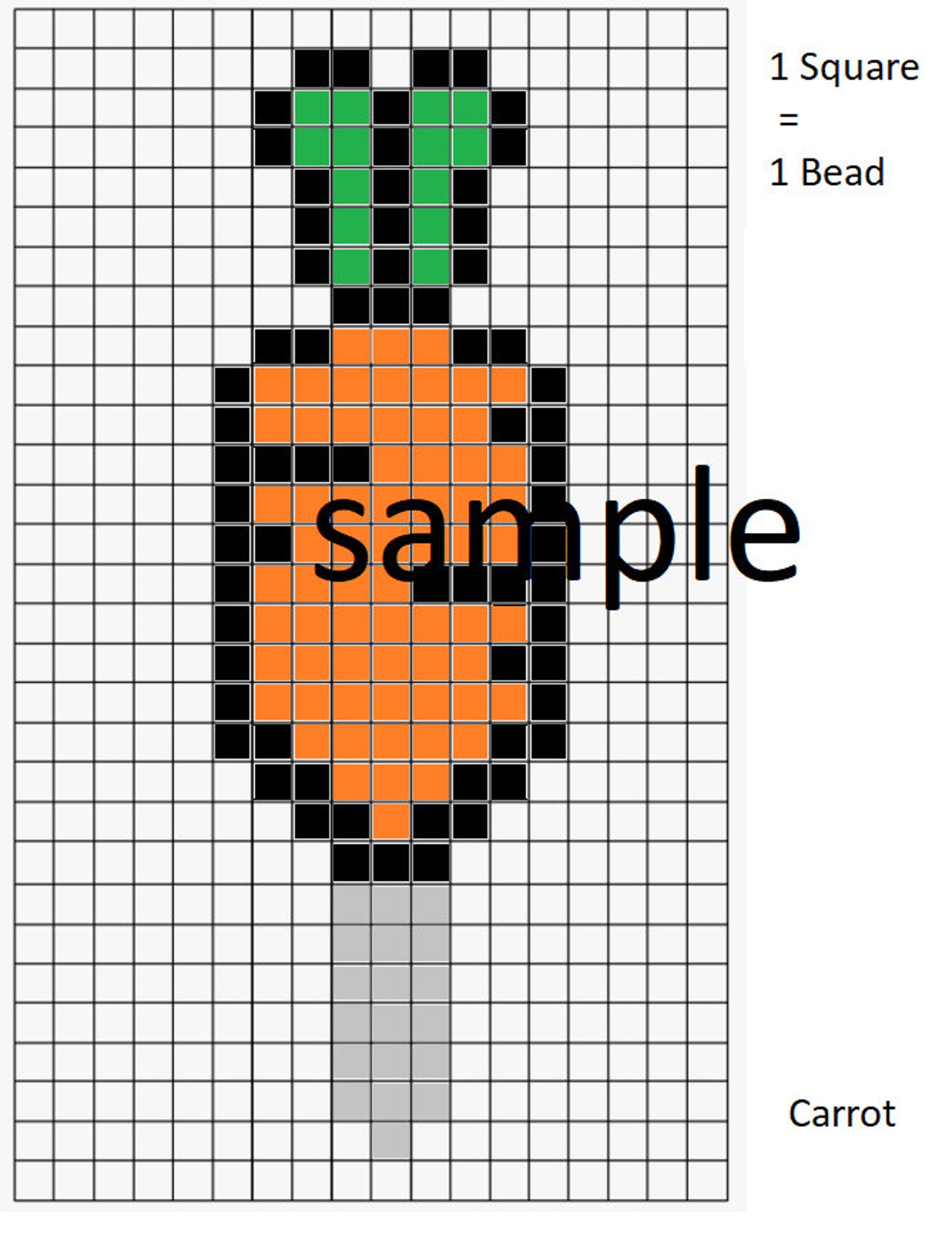 Perler Garden Vegetable Tags or Toy — Pattern - Etsy