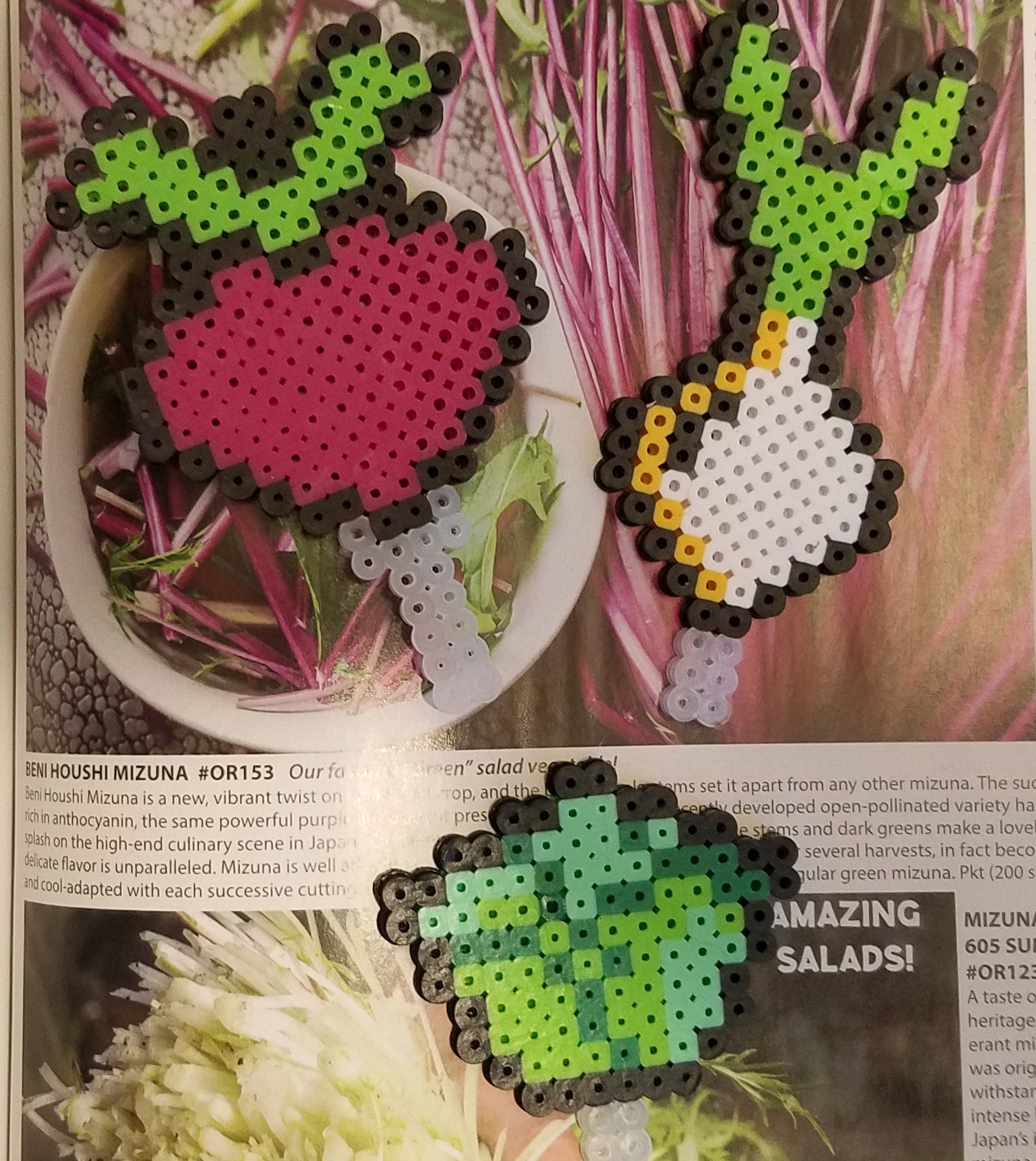 Perler Garden Vegetable Tags or Toy — Pattern - Etsy