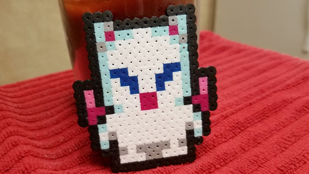 Moogle From Final Fantasy Perler Bead Art - Etsy