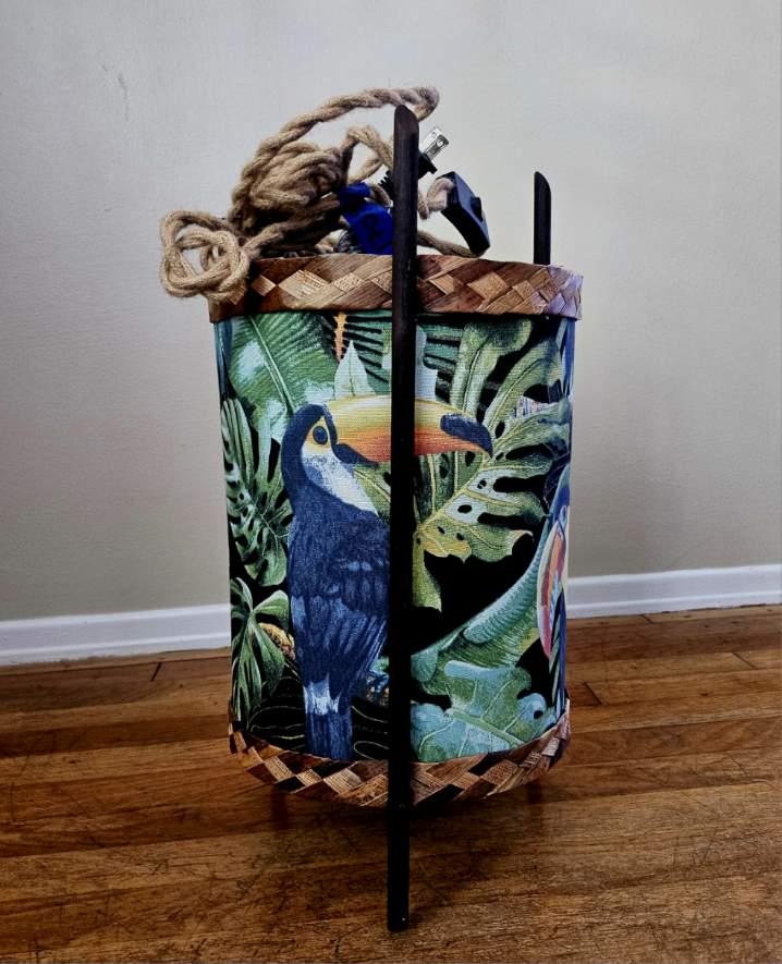 Hand Made Toucan Tiki Lamp. With 15 Foot Cord and Flame Bulb - Etsy