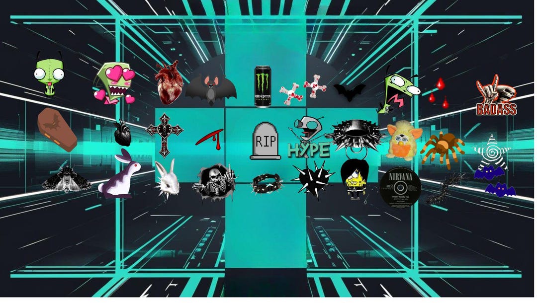 Emo Emote Pack for Twitch, Discord, Youtube – Dark & Aesthetic Stream ...