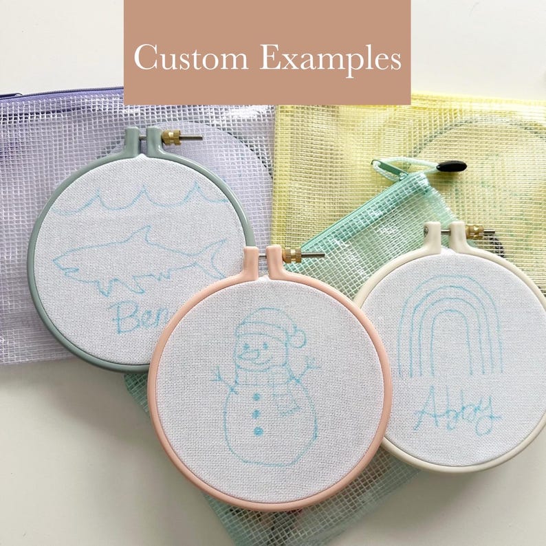 Kids Embroidery Starter Kit – Ages 4+, Reusable Tools - Etsy
