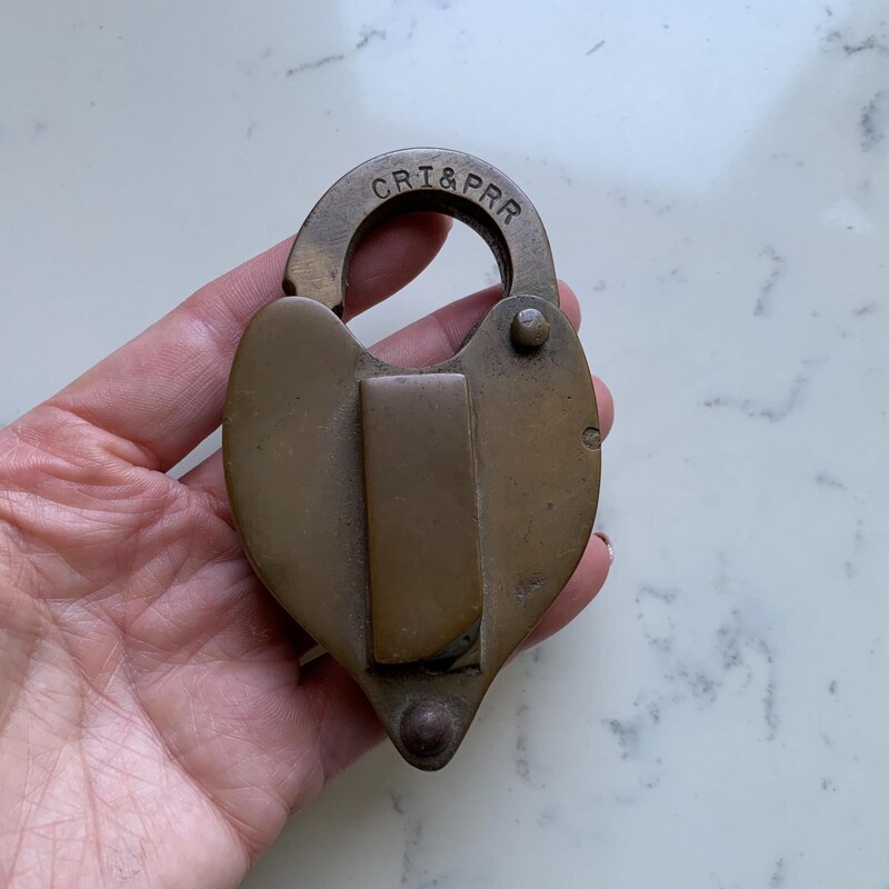 Railroad Lock Brass - Etsy