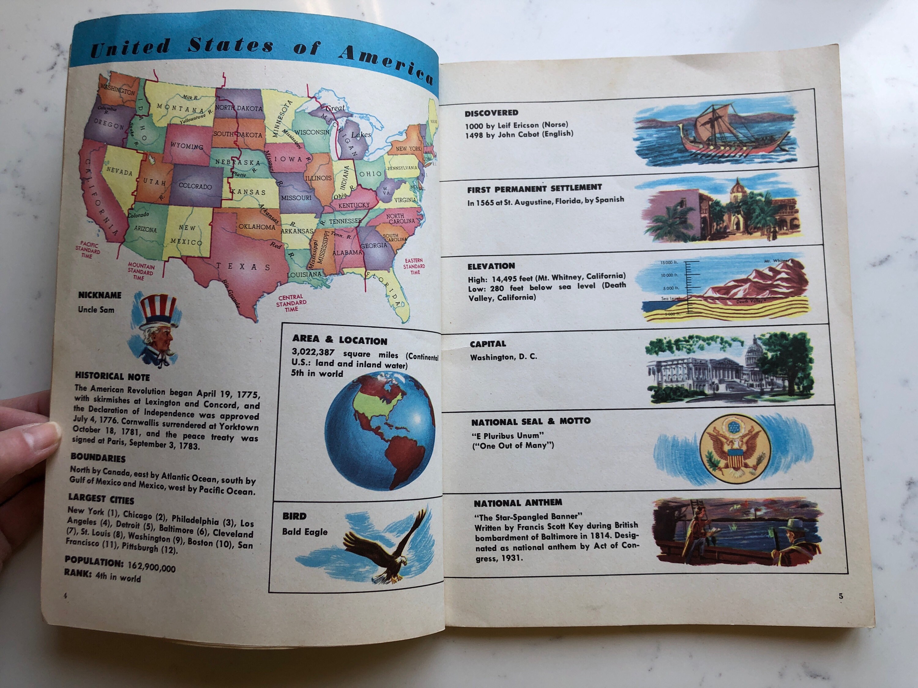 Know Your USA Vintage Rand Mcnally Map Book Copyright 1933 Map Study ...