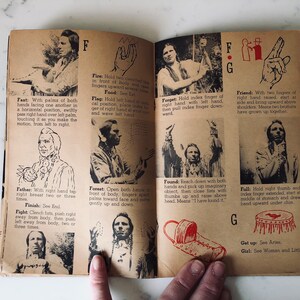 HOW Indian Sign Talk in Pictures by Iron Eyes Cody Assisted by Ye-was ...