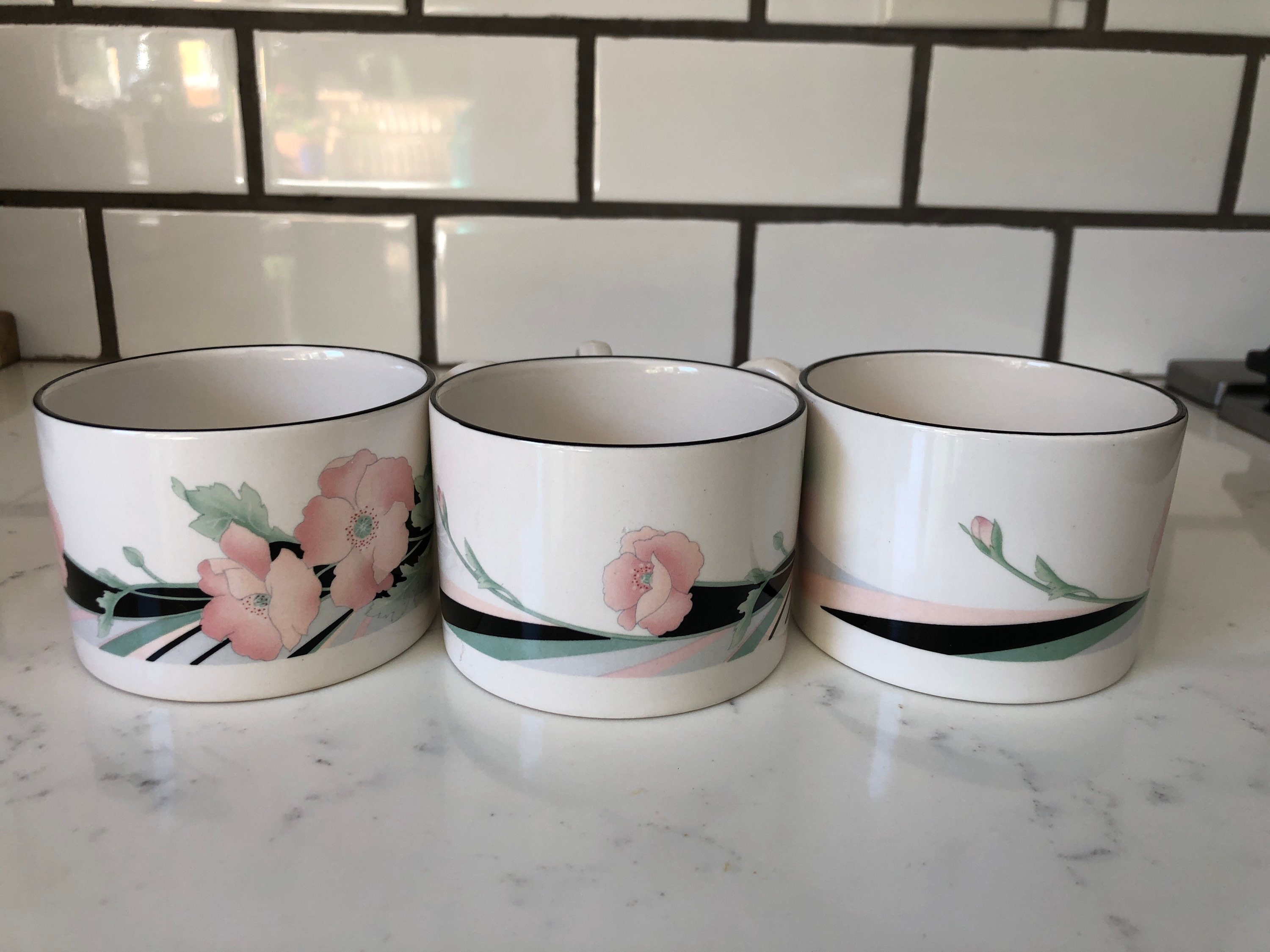 Vintage Sango Jolie Set of 6 Tea Cups • Coffee Cups • 253319 Jolie Cup ...