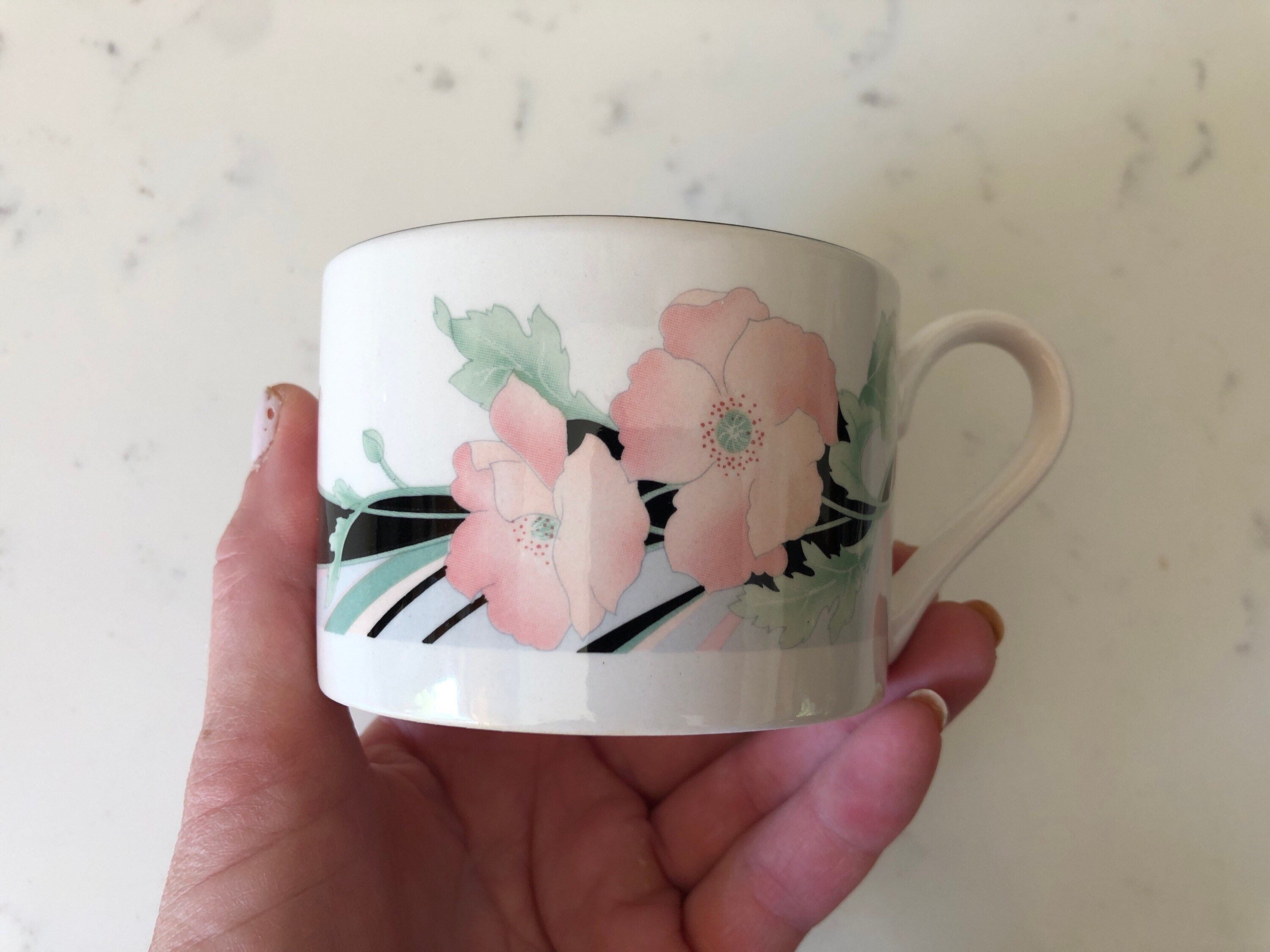 Vintage Sango Jolie Set of 6 Tea Cups • Coffee Cups • 253319 Jolie Cup ...