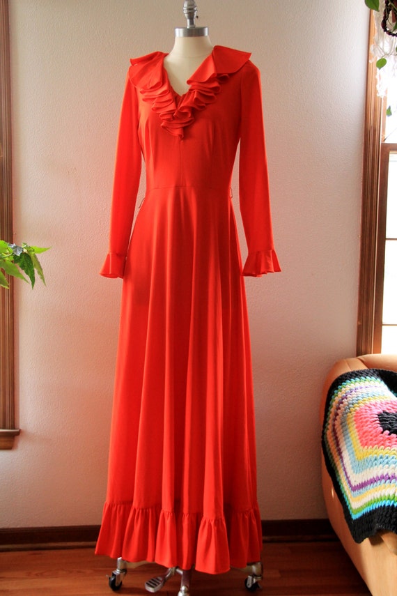 Red Fred Rothschild California Ankle Length Dress | 1… - Gem