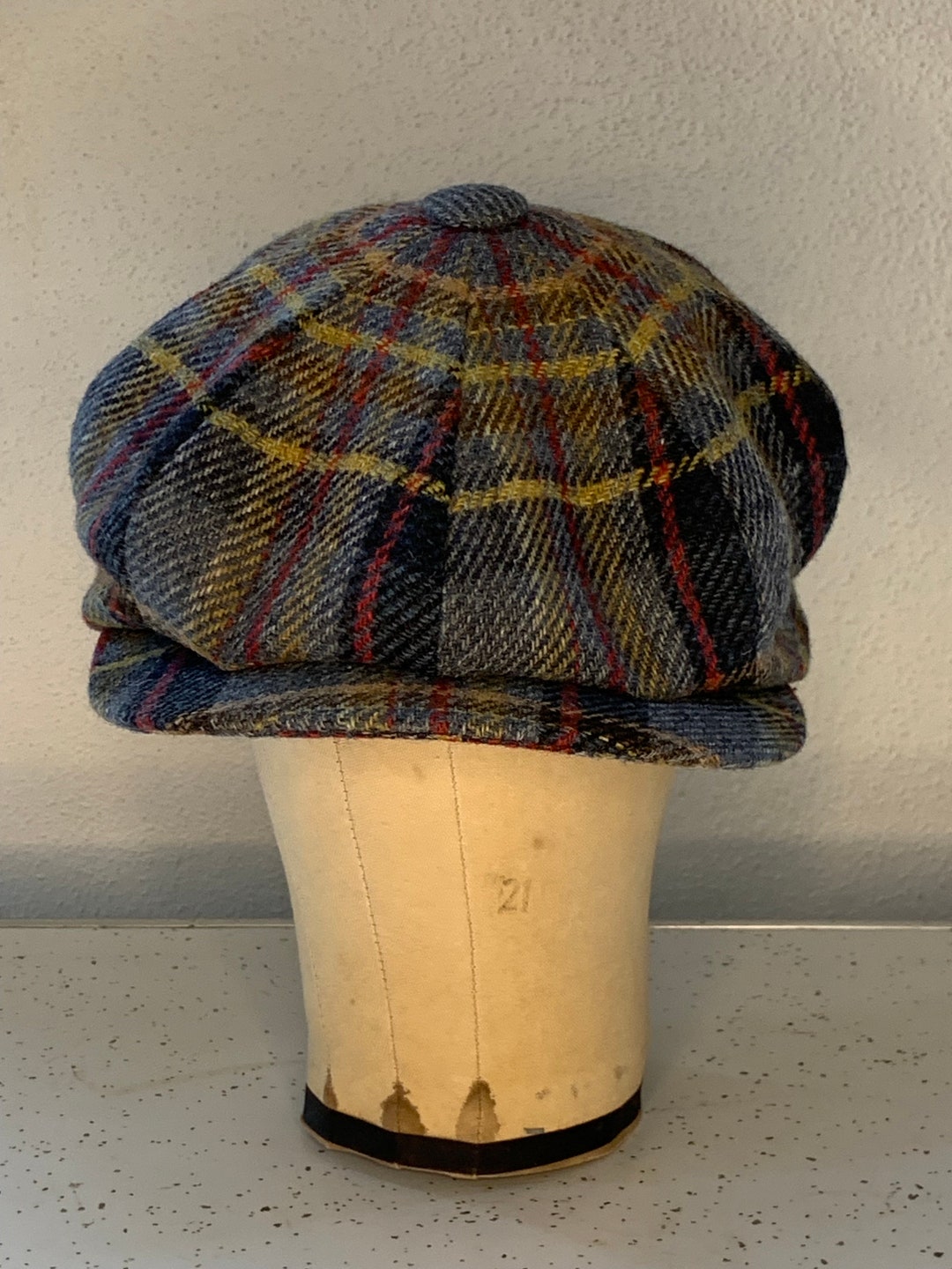 Vintage Lock & Co Hatters London Wool Newsboy Hat, Vintage Paperboy Hat ...