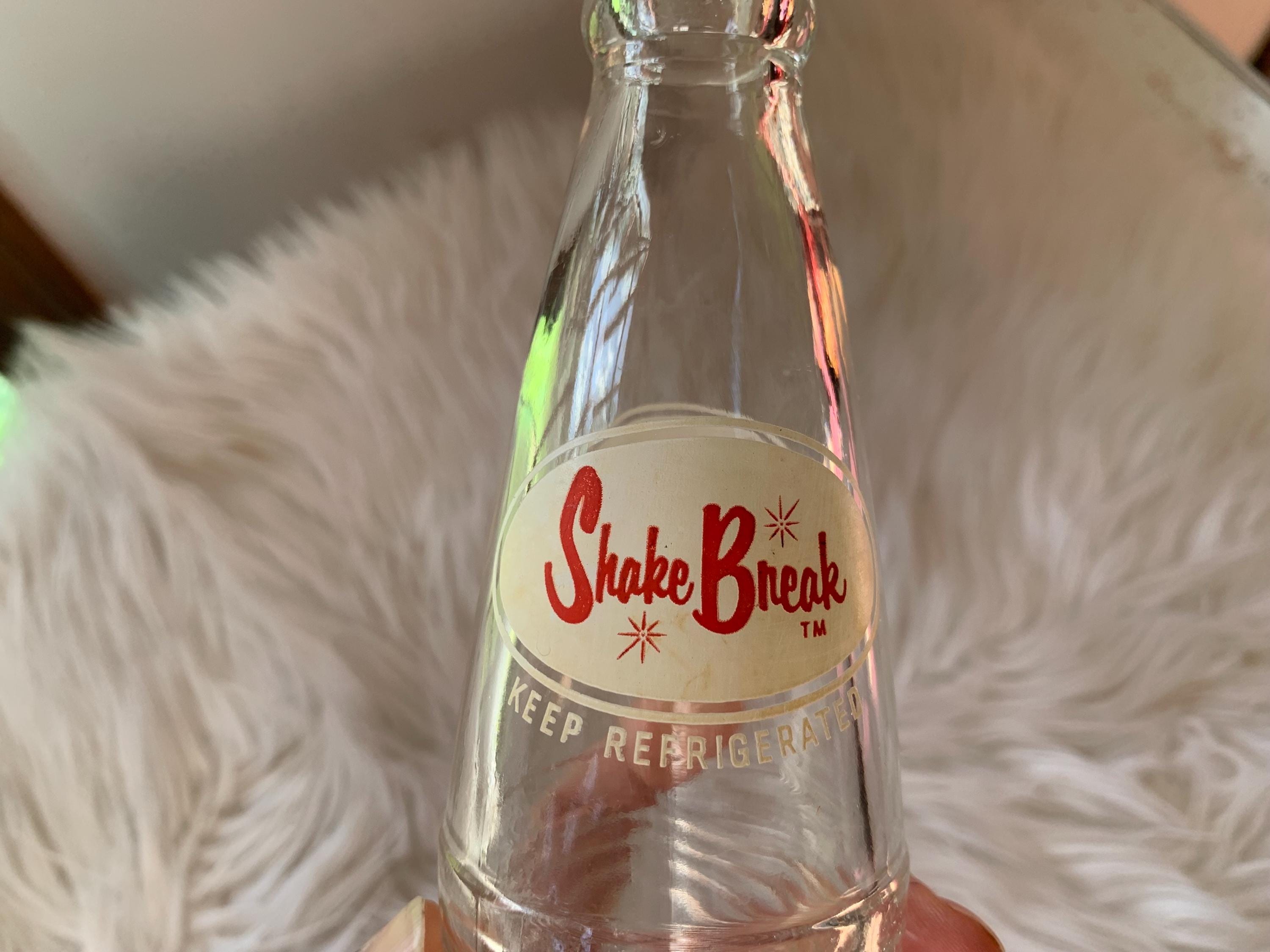 Rare 1965 Shake Break Soda Pop Bottle, Chocolate Soda Bottle, Mid ...