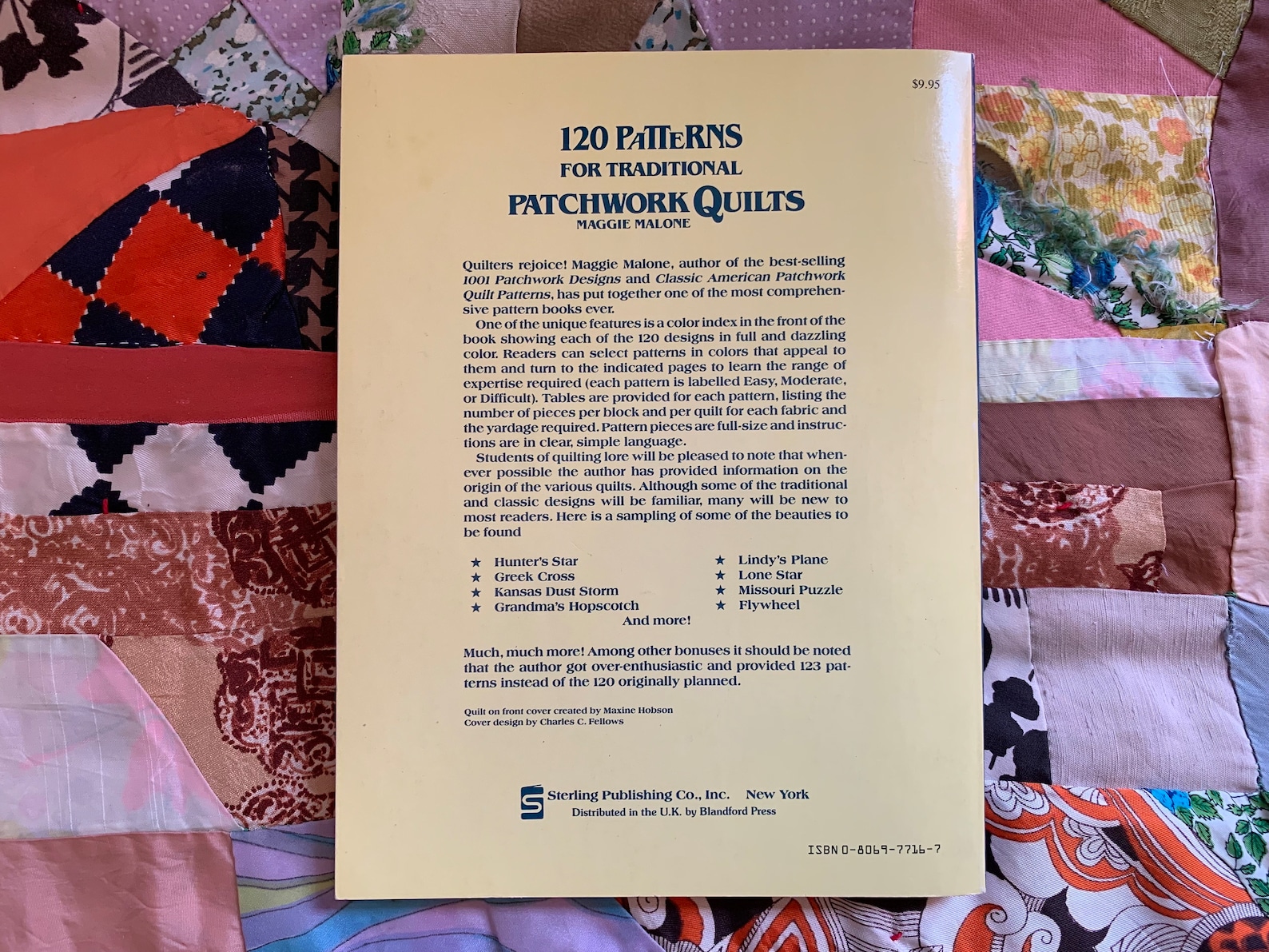 120 Patterns for Traditional Patchwork Quilts, Maggie Malone, Second ...