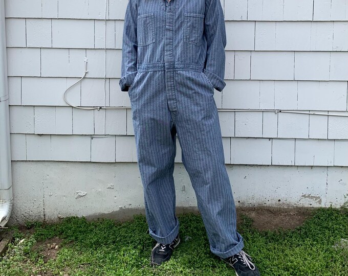 Herringbone Denim Coveralls Union Made Universal Overall Chicago, 1970 ...