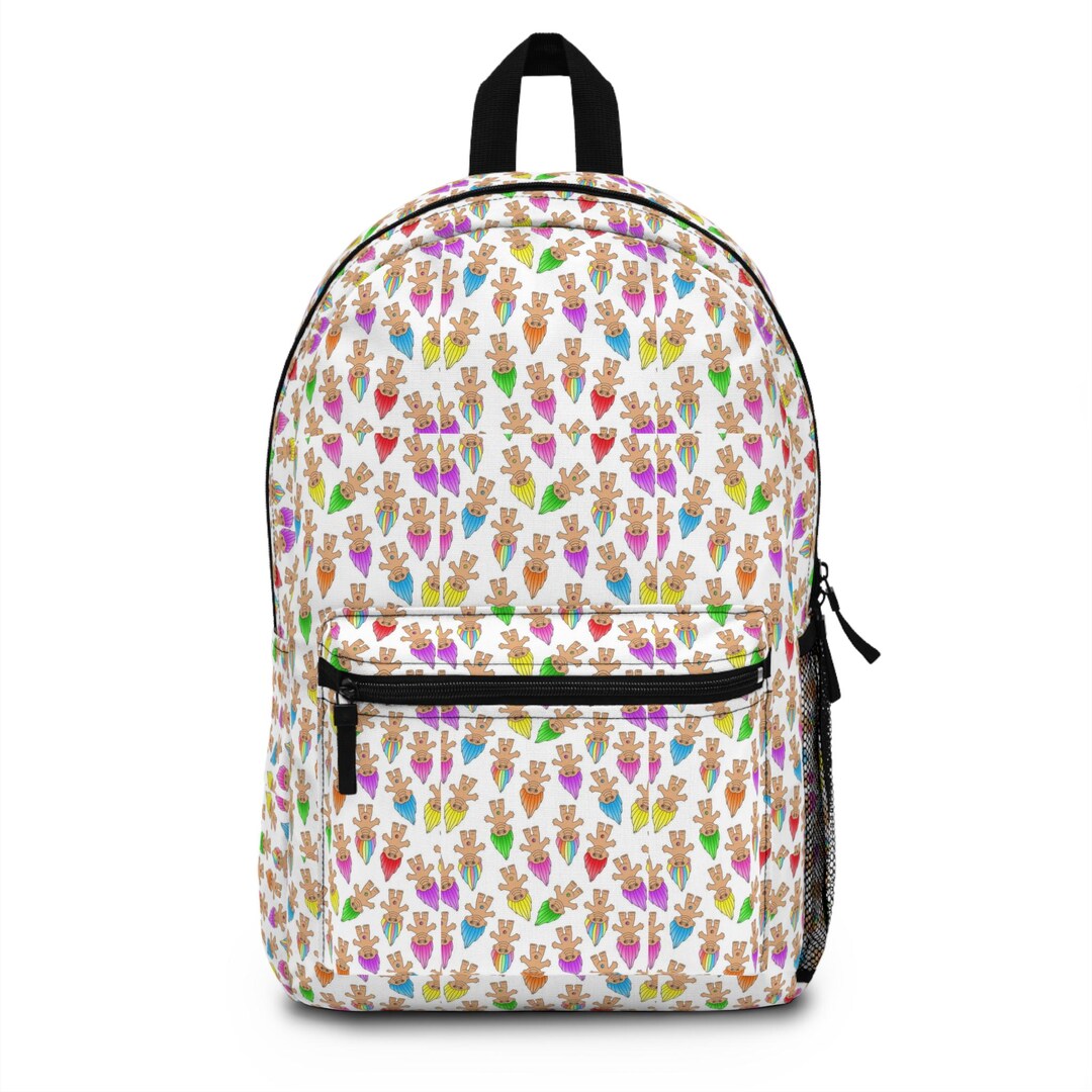 Colorful OG Trolls Backpack, Kids School Bag, Floral Bookbag, Travel ...