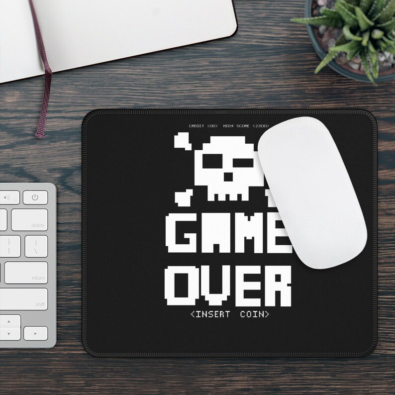 Game Over Gaming Mouse Pad Cool Desk Accessory for Gamers, Fun Gift ...