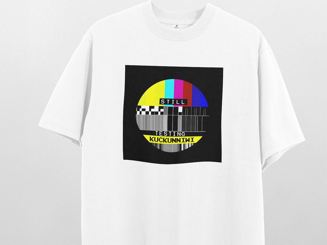 Retro TV Test Pattern T-shirt: Unisex Organic Cotton 80s Nostalgia - Etsy