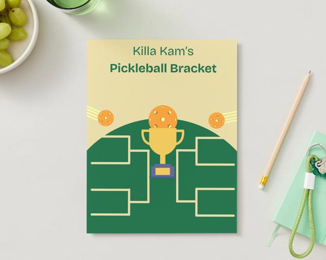 Pickleball Bracket Template - Etsy