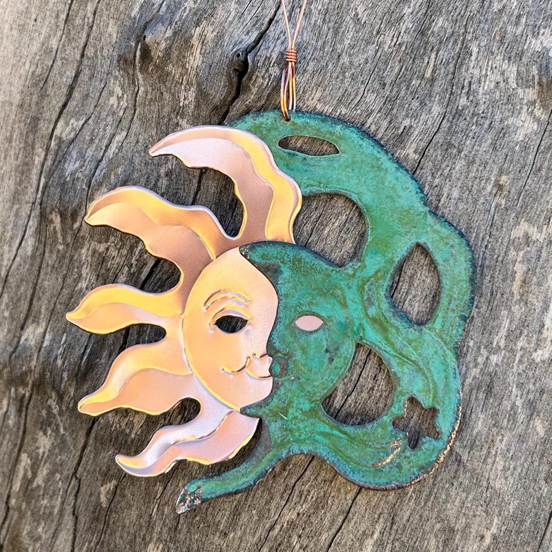 Copper Sun Wall Art - Etsy