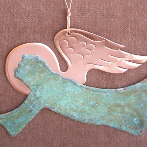 ANGEL Copper Verdigris Ornament Handcrafted in the Copper State arizona ...