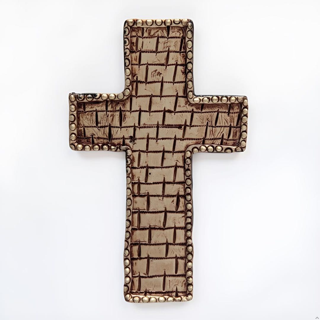 Rustic Christian Wall Cross – Prayer Room Decor – Religious Wall ...