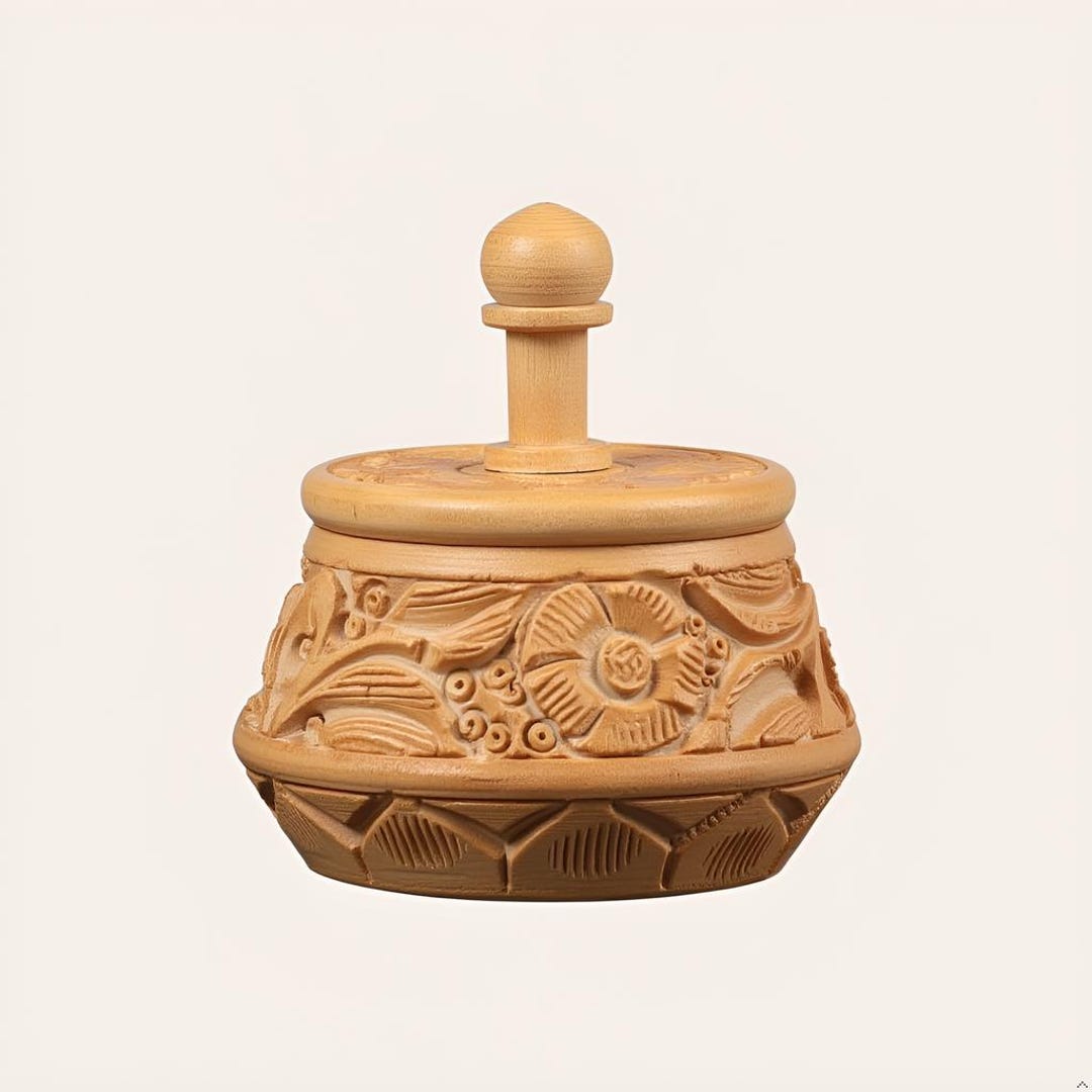 Small Trinket Box Set of 2 – Wooden Pill Organizer & Mini Keepsake Box ...