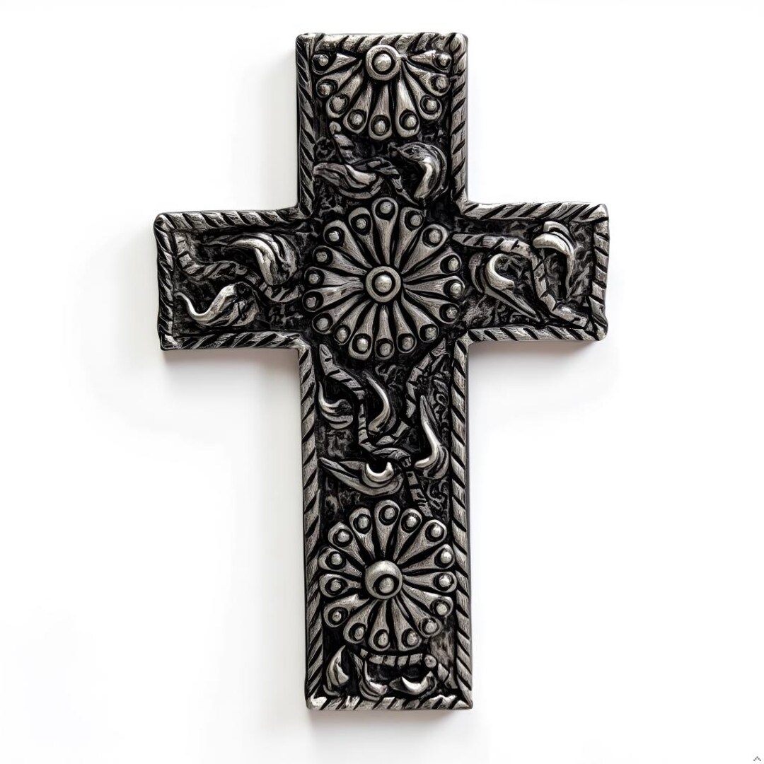 Eternal Blossom Cross – Christian Wall Decor – Rustic Religious Art - Etsy