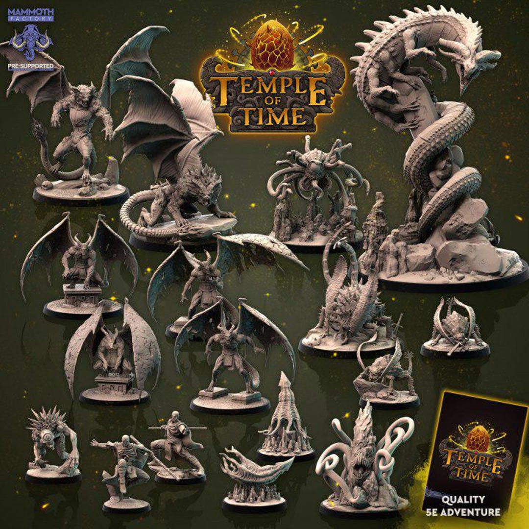 STL 3D Pack Mammoth Factory Temple of Time | Dnd, Tabletop, RPG, Path ...