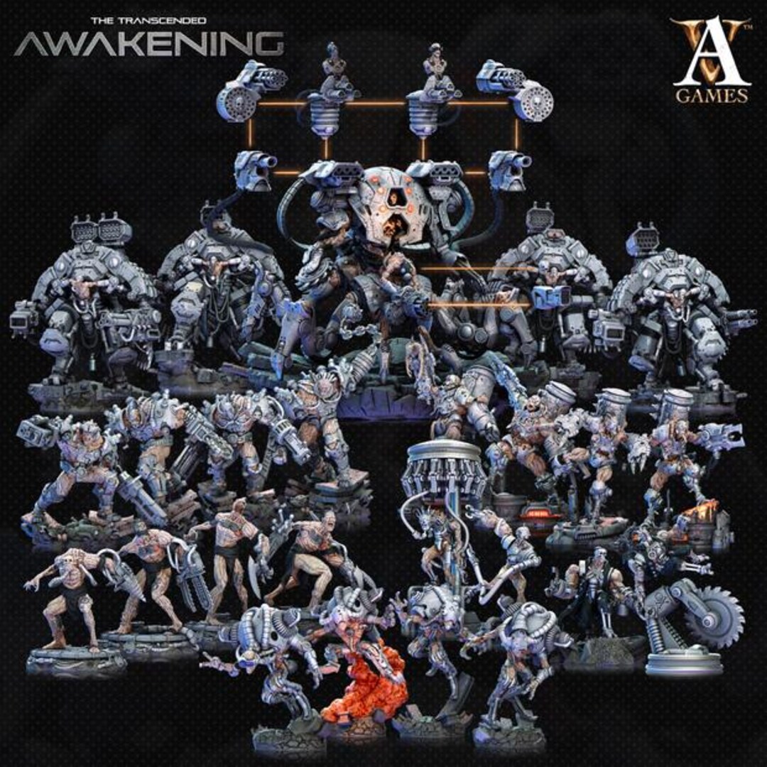 STL 3D Pack Sci-fi the Transcended Awakening Bundle | Dnd, Tabletop ...