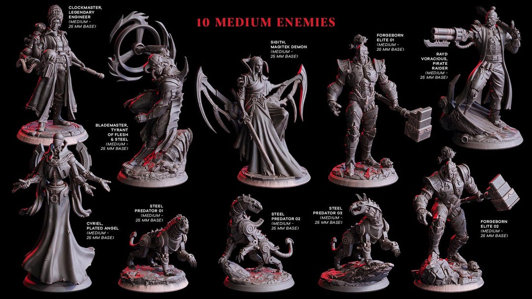 STL 3D Pack Flesh of Gods Flesh & Steel | Dnd, Tabletop, RPG, Path ...