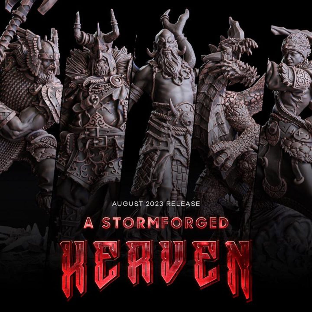 STL 3D Pack A Stormforged Heaven| Dnd, Tabletop, RPG, Path Finder ...