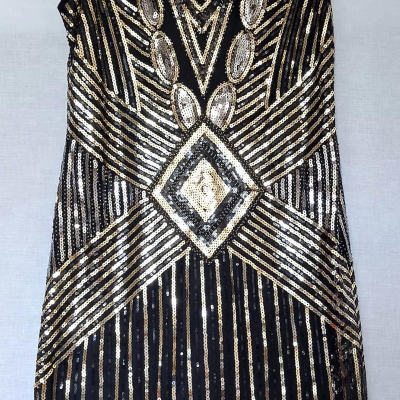 Art Deco Dress With Cape - Etsy UK