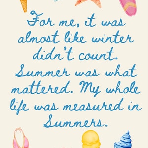 The Summer I Turned Pretty Print: Cousins Beach, Jenny Han Book Quote ...