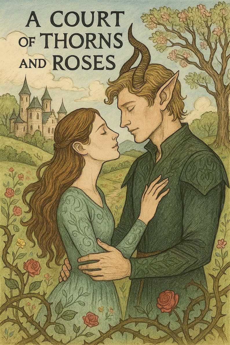 A Court of Thorn and Roses Print | Feyre and Tamlin | Sarah J Maas ...