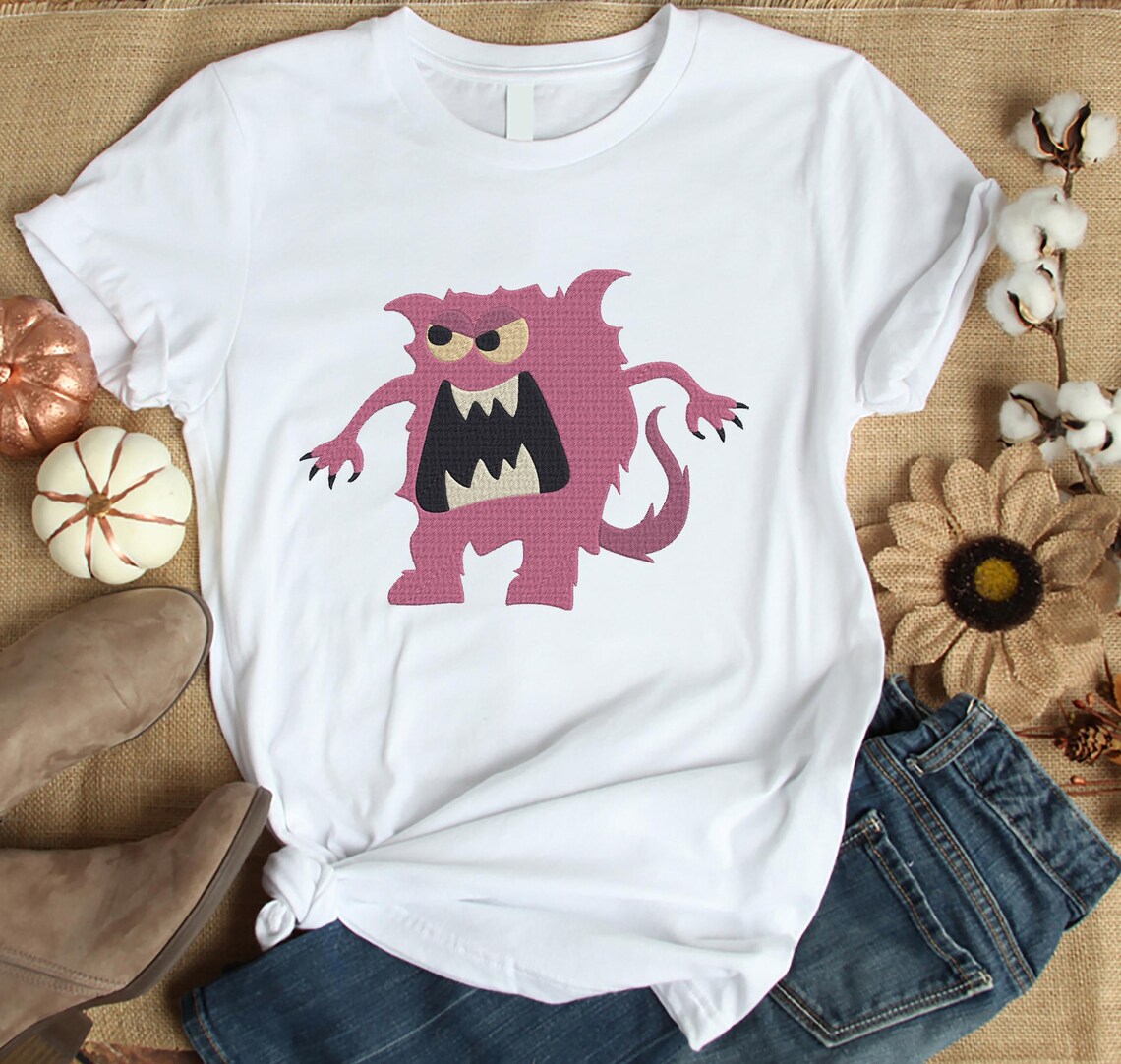 Monsters Embroidery Design, Monster Cartoon Monster File, Fun Kid ...